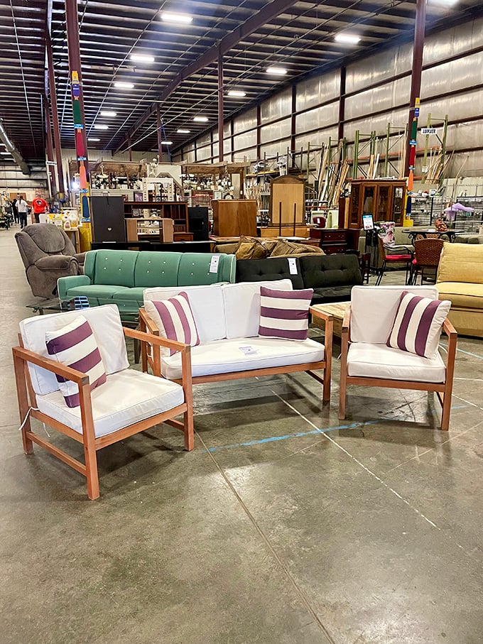 From sofas to salvaged doors, ReStore's cavernous space is a DIYer's dream playground.