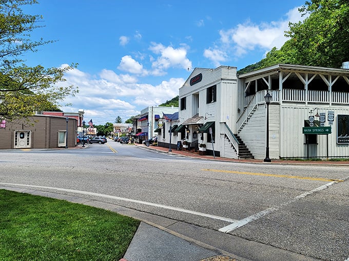 Downtown Hot Springs offers a perfect blend of historic charm and mountain views that make even errands feel like a vacation.