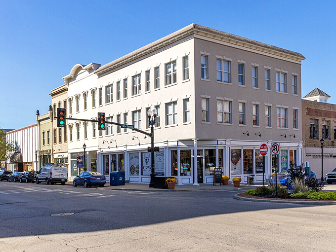 These welcoming storefronts invite discovery like old friends opening their doors to share treasures.