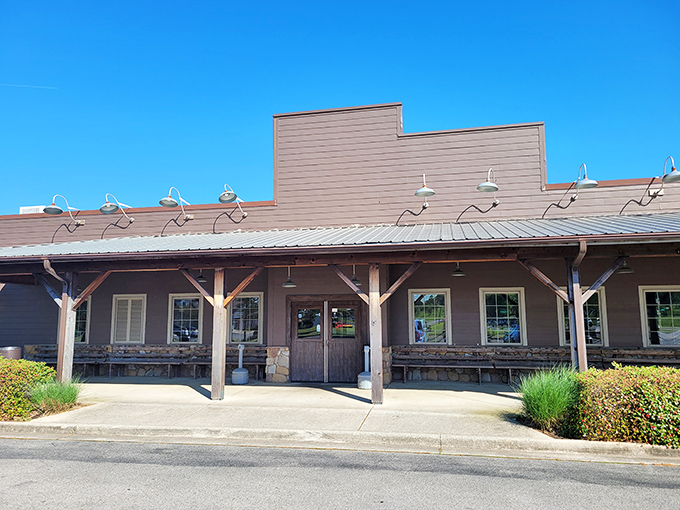 That rustic exterior promises steaks cooked with the kind of care that made the Old West legendary.