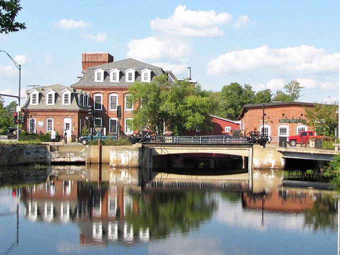 ATVs gather like modern horses at the hitching post of this mountain town adventure.