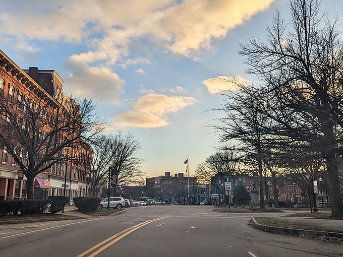 Downtown Keene glows with small-city charm and historic character. Those brick buildings house treasures waiting to be discovered.