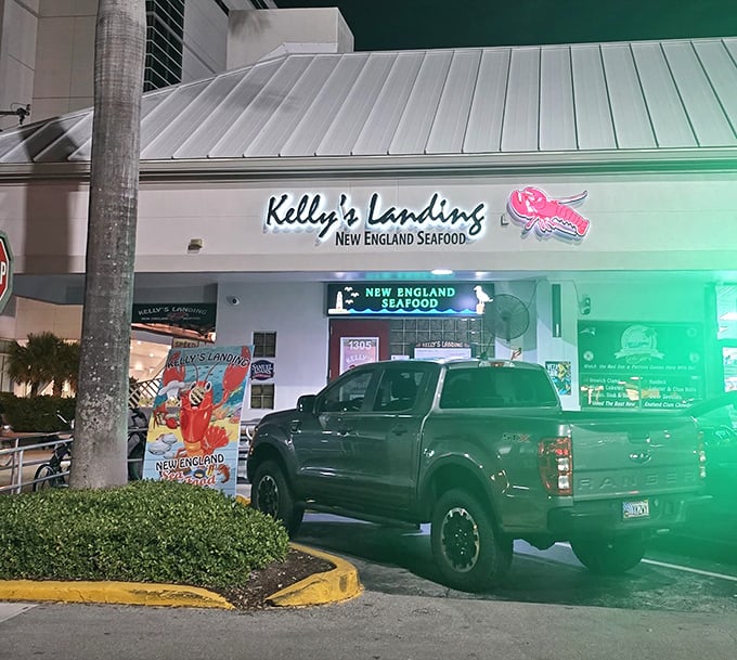 That red lobster sign isn't just decoration &ndash; it's a lighthouse guiding you to chowder paradise in the heart of Florida.