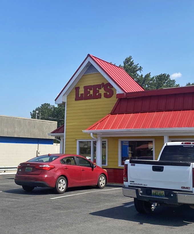 That classic red-and-yellow color scheme isn't just nostalgic &ndash; it's a promise of old-school chicken done absolutely right.