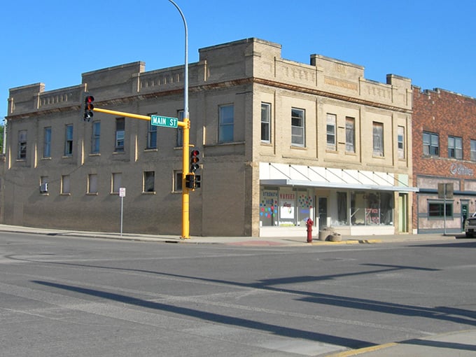 Classic brick architecture lines these streets where business still happens at a pace that respects actual human beings.