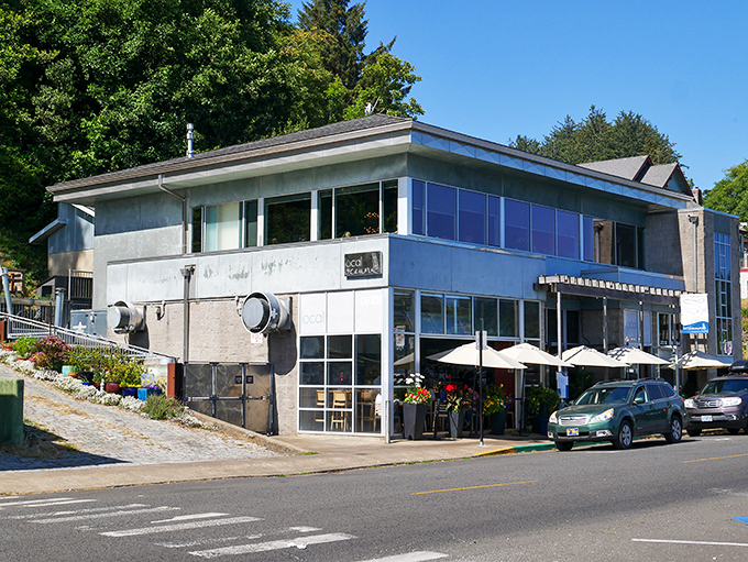 Local Ocean's modern glass design brings Newport's working harbor right to your table &ndash; dinner with a show!