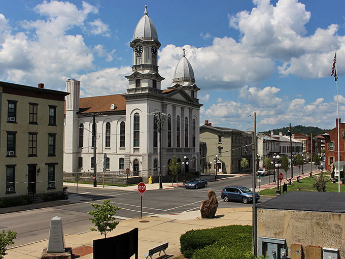 That beautiful building reminds you daily that life's simple pleasures don't require expensive tastes.