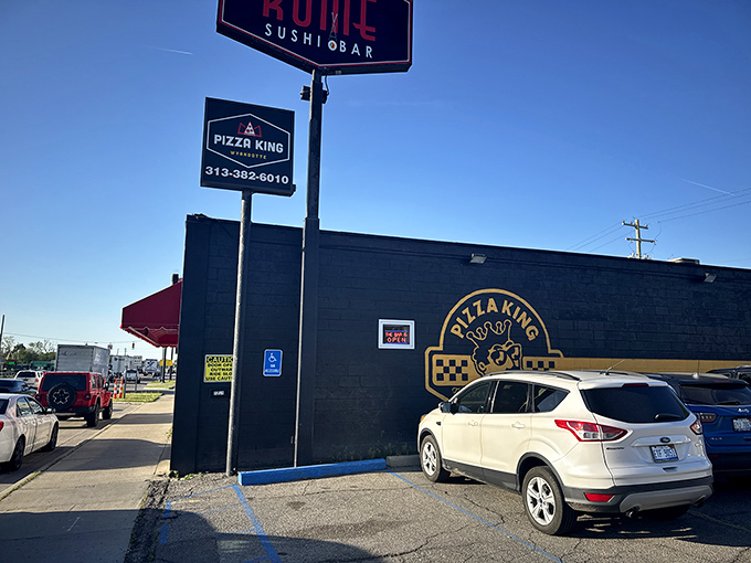 Don't let the simple storefront fool you &ndash; Pizza King's humble exterior hides pizza worthy of its crown.