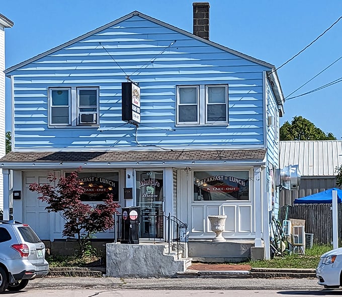 Simple, straightforward, and serving exactly what you need—Margie's blue facade houses comfort food that feels like coming home.