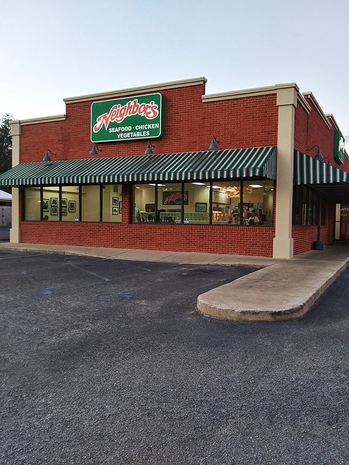 When the sun sets, Neighbor's glows with possibility - and the promise of perfectly crispy chicken.