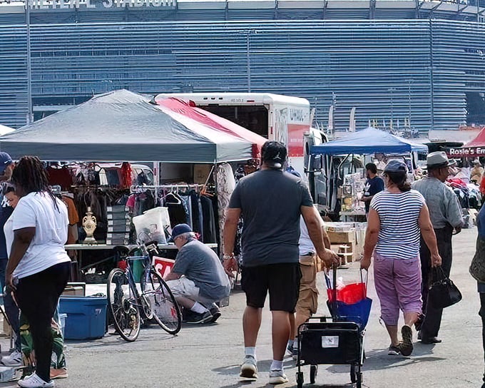 Shopping in the shadow of MetLife Stadium gives the New Meadowlands Flea Market a distinctly Jersey vibe. Even non-football fans score touchdowns with these deals!
