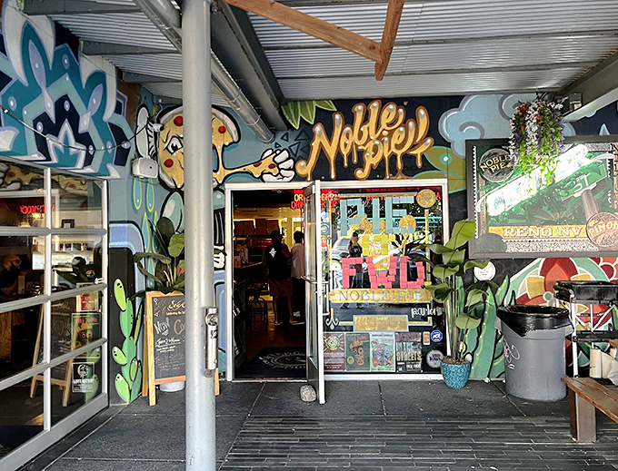 That cartoon pizza character isn't just cute&mdash;he's warning you that resistance to these slices is futile.