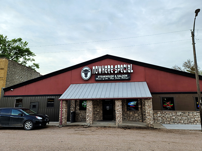 Don't let the gravel parking lot fool you—Nowhere Special serves up somewhere extraordinary steaks in the heart of rural Nebraska.