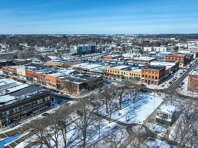 This aerial view captures a community that grew organically around its natural beauty, creating something truly harmonious together.