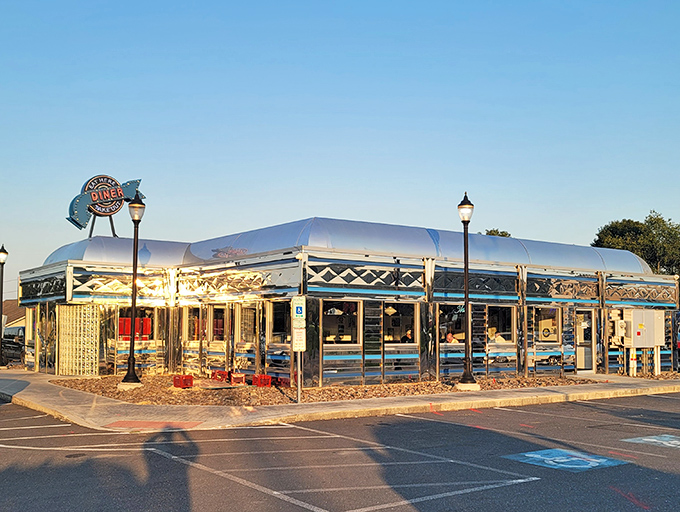 Sunlight bounces off this stainless steel beauty like it's auditioning for a classic Americana photo shoot &ndash; and getting the part.