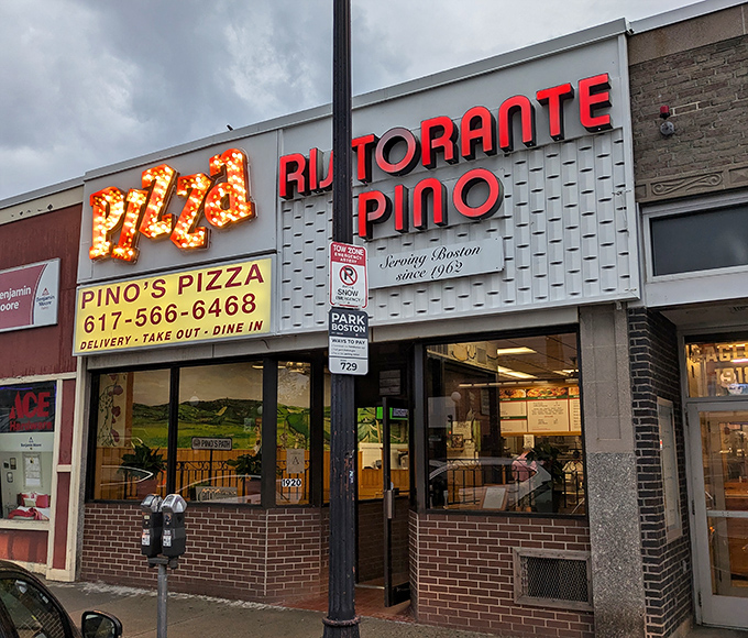 Behind that welcoming Brighton facade, pizza perfection happens one carefully crafted slice at a glorious time.