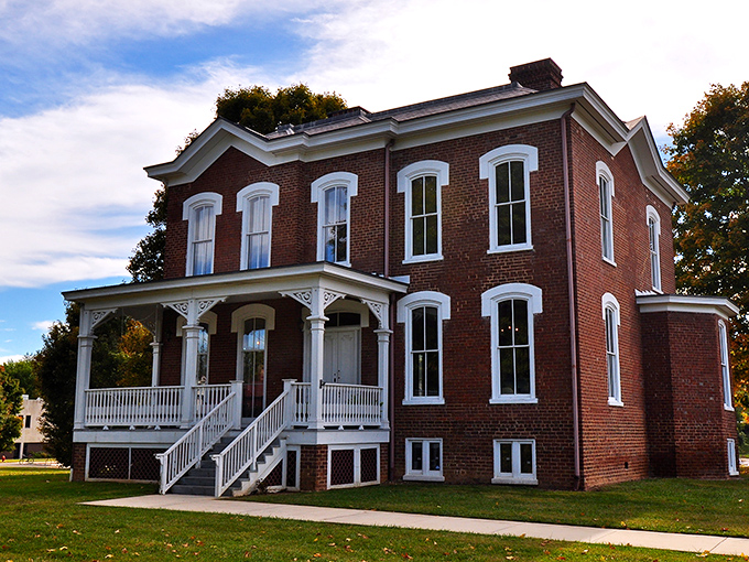 This elegant Victorian mansion exemplifies the architectural grace that defines historic small towns.