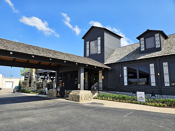 Sunlight reveals Ranch Steakhouse's thoughtful design &ndash; where rustic meets refined in perfect harmony.