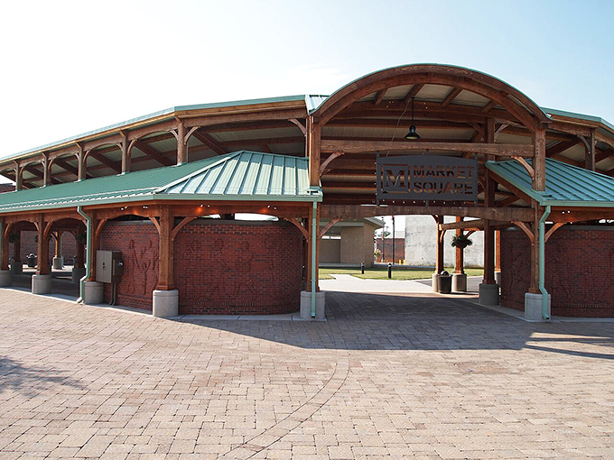 The welcoming entrance of M Square Market in Reidsville will make you crave for good deals and peaceful life.