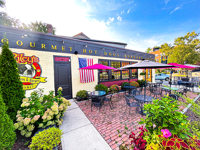 When the patio looks this inviting, you know the food inside matches the welcoming atmosphere.
