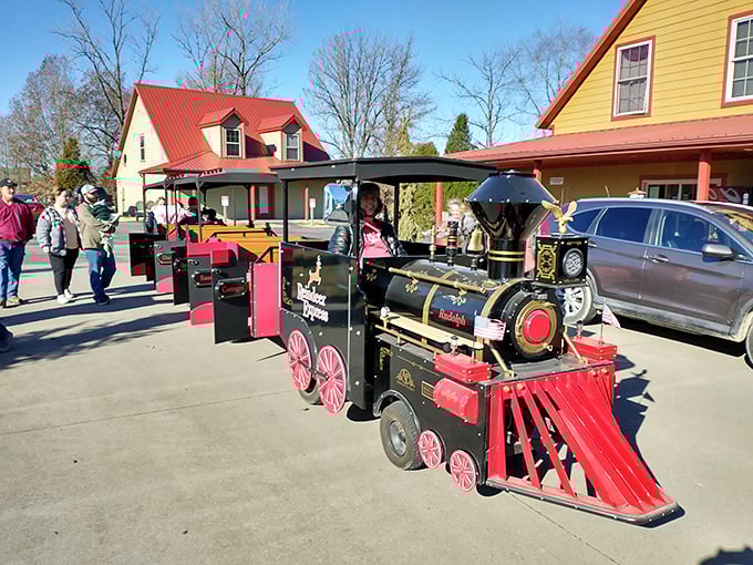 All aboard the nostalgia express! This miniature locomotive brings out the kid in everyone.