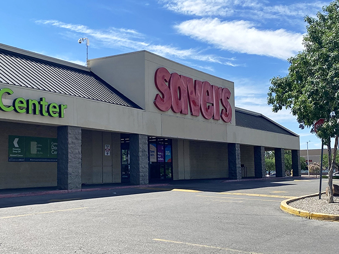 Savers' clean exterior and spacious parking lot hint at the organized chaos within. Treasure hunting made convenient!