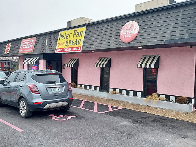 The vintage signage and classic diner design transport you to a time when comfort food was the only food that mattered.