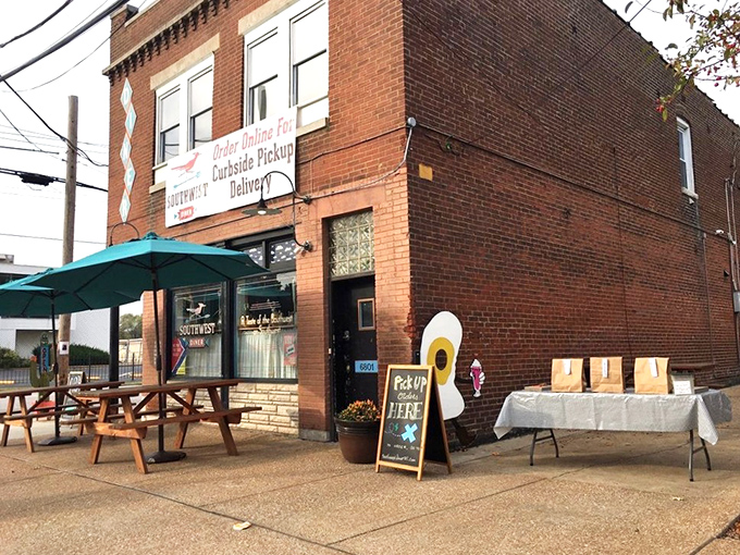 The sidewalk seating invites you to enjoy your meal al fresco, where coffee tastes better with a side of people-watching.
