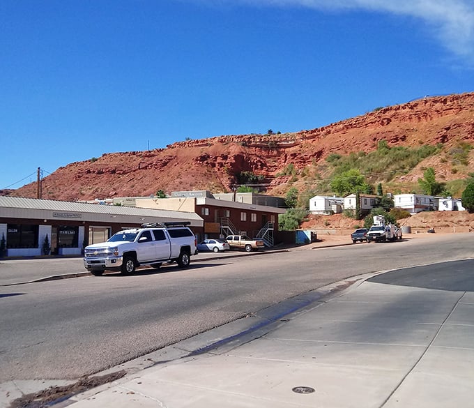 Desert meets civilization in St. George. Those humble homes enjoy million-dollar views that no money could buy elsewhere.