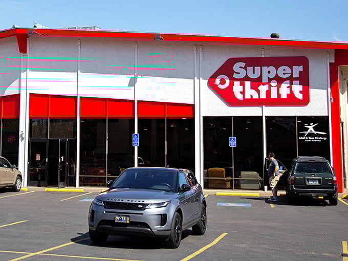 The parking lot might be filling up, but there are still plenty of treasures waiting inside this thrifter's paradise.