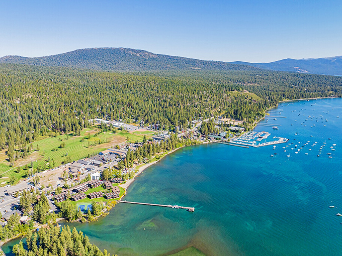 The Truckee River flows through town like nature's soundtrack, providing the perfect background music for mountain lake living.