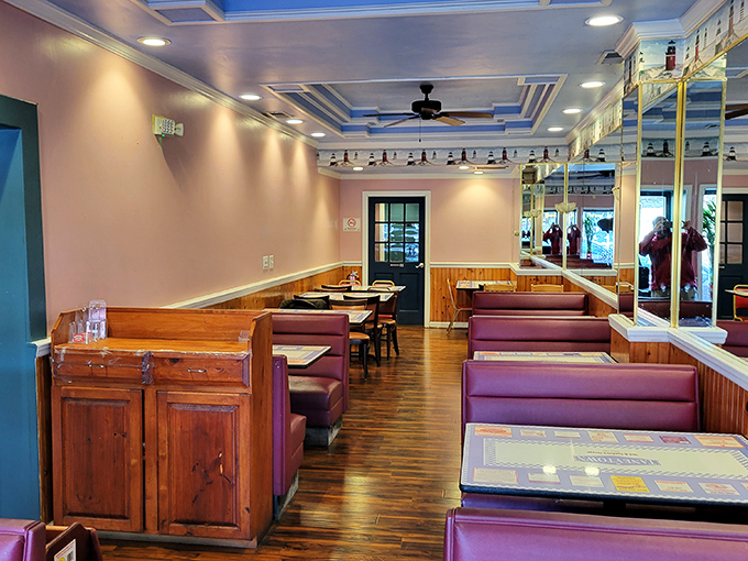 These comfortable booths have witnessed countless conversations over towering Reubens and perfectly grilled pastrami sandwiches.