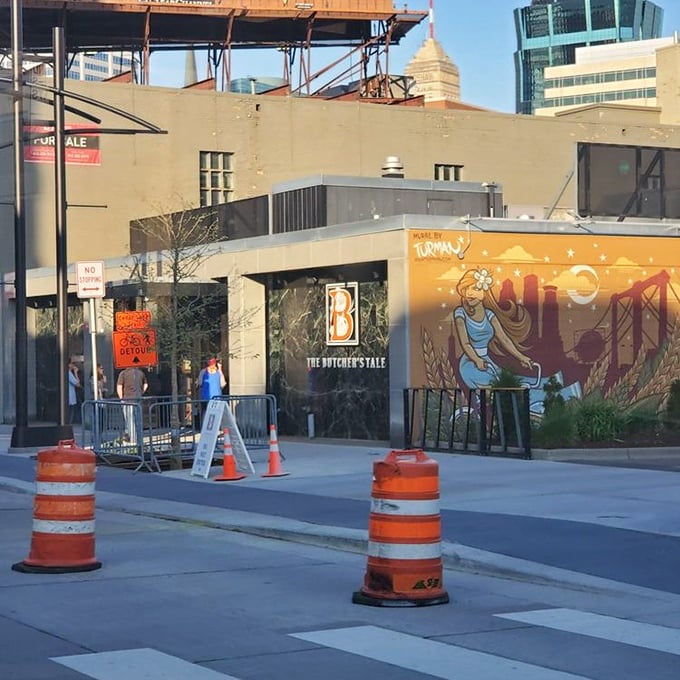 That distinctive "B" logo isn't just branding &ndash; it's a bat signal for serious steak lovers in downtown Minneapolis.