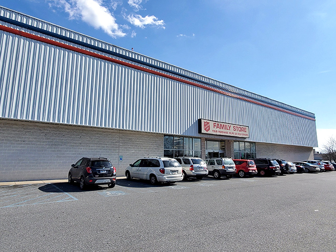 When a thrift store needs this much parking, you know they're serious about serving the community. 