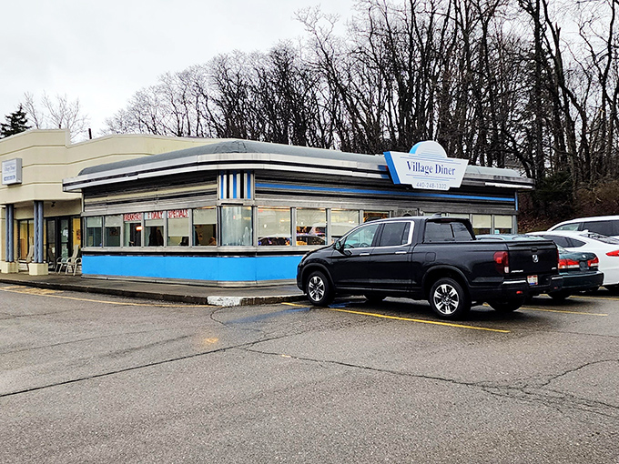 Classic lines and timeless design &ndash; Village Diner looks like it was sketched by an architect who really loved milkshakes.