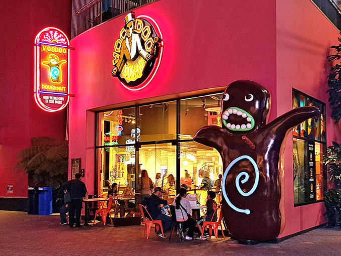 Not your grandma's donut shop! Voodoo's quirky creations and wild decor make dessert an adventure.