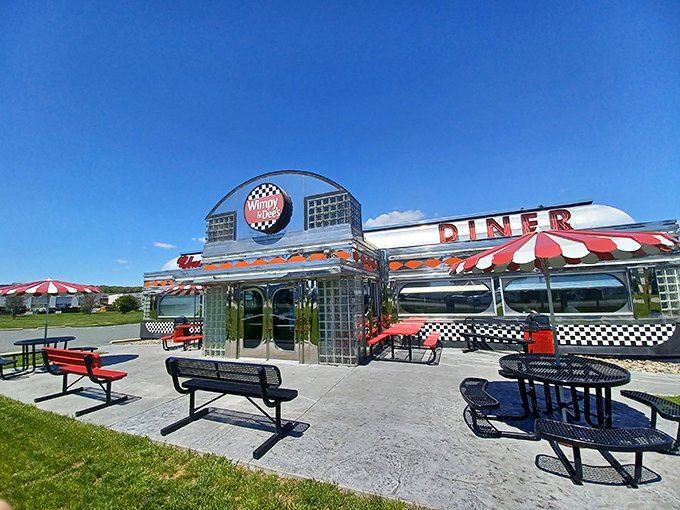 This colorful celebration of diner culture makes every meal feel like a joyful family reunion.