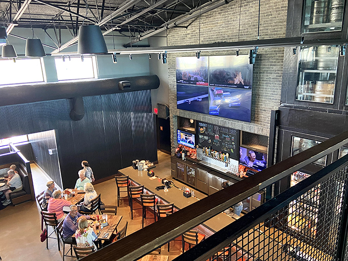From this vantage point, you can strategize your next visit while watching fellow diners experience their own moments of burger bliss. 