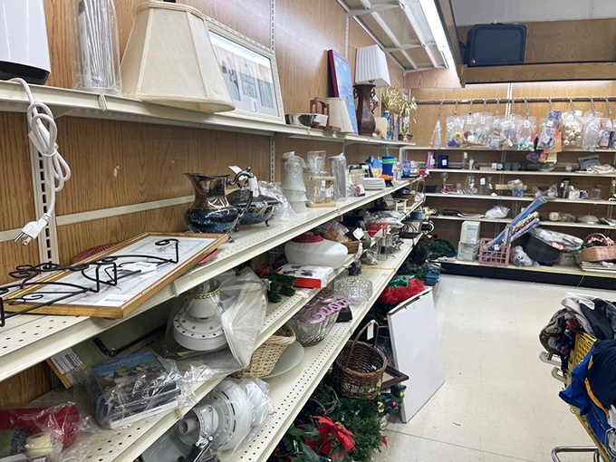 The home goods aisle: where someone else's "I don't need this anymore" becomes your "I can't believe I found this!"