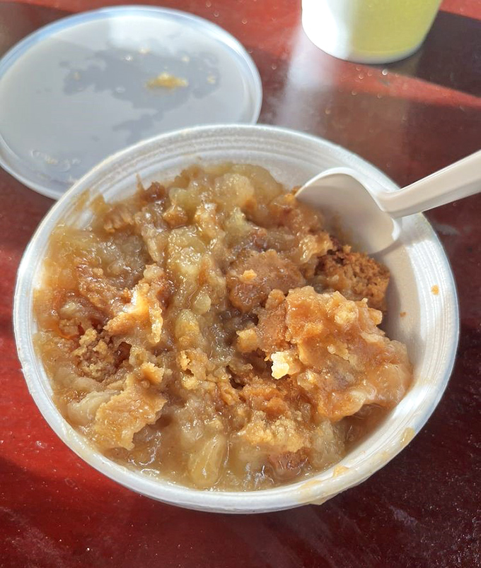 Apple crumble that tastes like your childhood memories, even if you didn't grow up in the South. Sweet, tart, and utterly comforting.