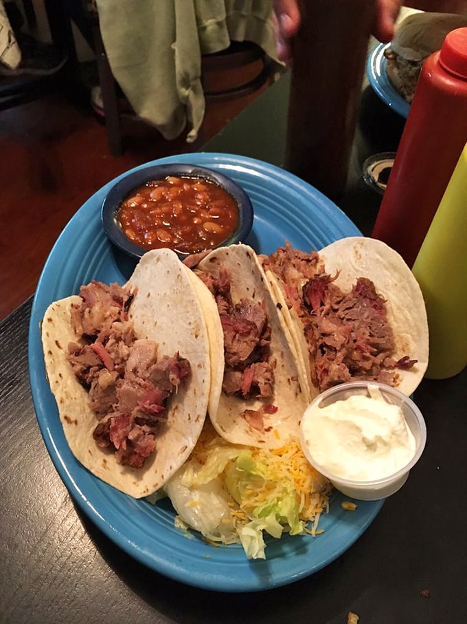 BBQ brisket tacos that bridge culinary traditions with smoky diplomacy. The kind of fusion that makes perfect sense after the first bite.