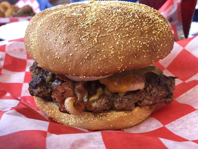 A burger that doesn't need a fancy name or artisanal pretensions&mdash;just quality beef, melted cheese, and the dignity of a proper sesame seed bun.