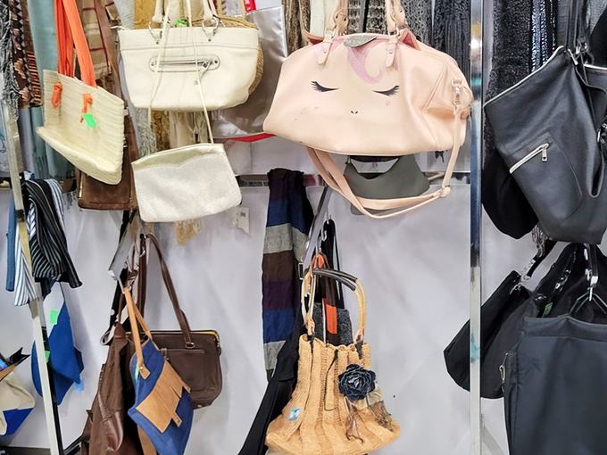 Handbag heaven &ndash; that pink bunny purse is either the fashion statement you never knew you needed or someone's delightful mistake.