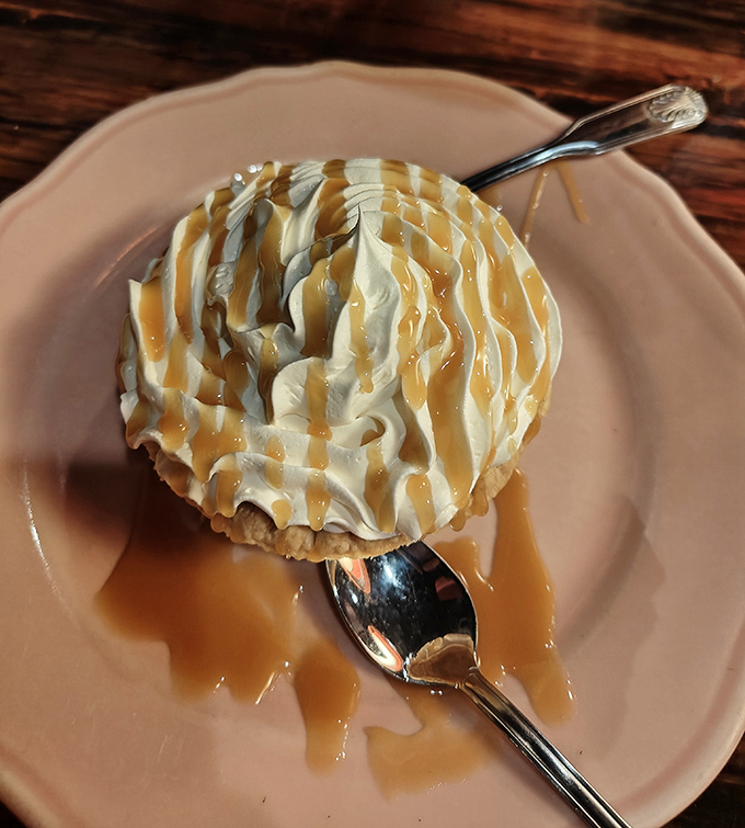 A banana cream pie that would make your grandmother both proud and jealous. Those perfect dollops of whipped cream are the exclamation points.