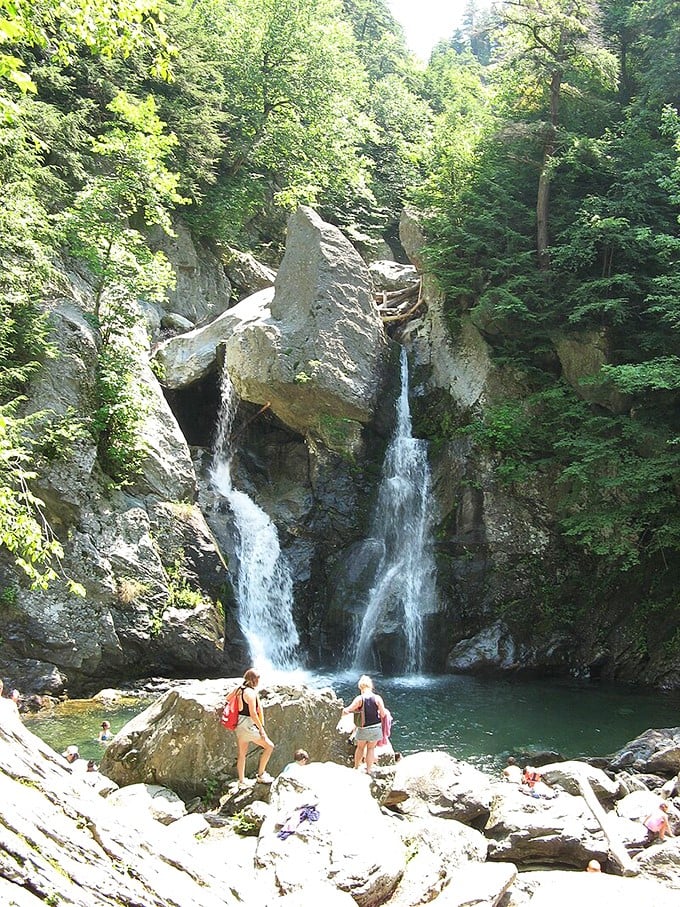 Bash Bish Falls&mdash;where the water's so clear and inviting, you'll temporarily forget that hypothermia is a thing.