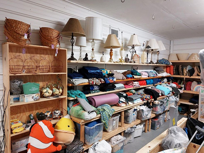 Lamps, baskets, and home goods galore create a domestic treasure trove that HGTV stars would secretly raid for "unique finds."