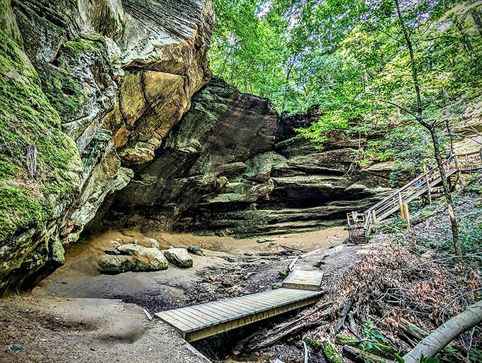 Big Lyons Falls showcases nature's architecture &ndash; massive rock formations that make your home renovation projects seem significantly less impressive.
