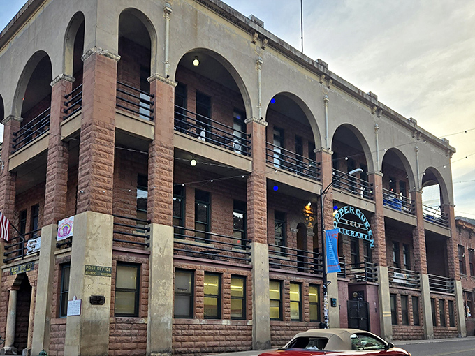 The Bisbee Public Library's magnificent arches and multi-level design make browsing for books feel like an architectural adventure worth writing home about.