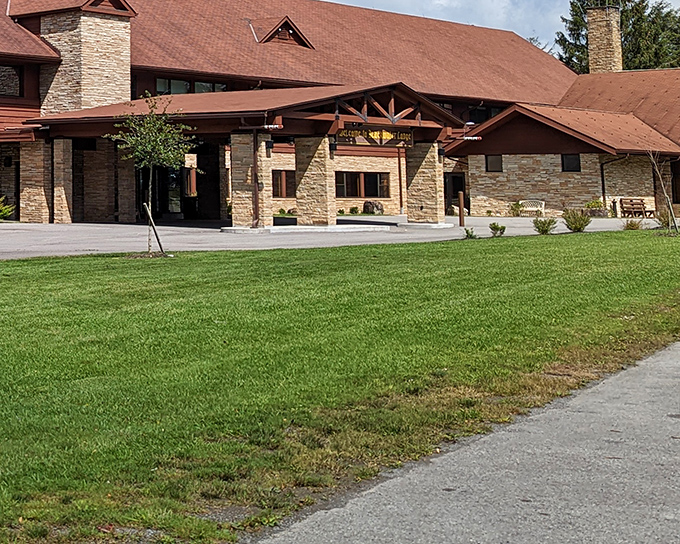Blackwater Lodge welcomes weary explorers with rustic charm and solid comfort. After a day of hiking, those stone walls look better than a five-star hotel.