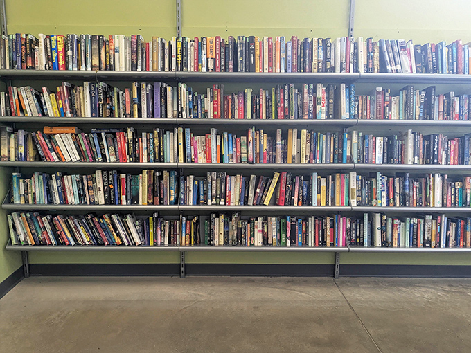 The book section &ndash; a literary buffet where paperback adventures and hardcover wisdom await at coffee-cup prices.